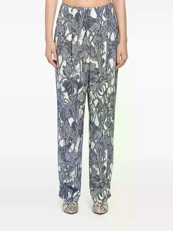 Roberto Cavalli Iris-print Trousers