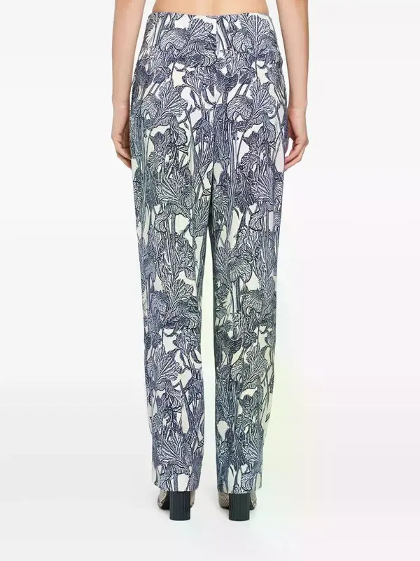 Roberto Cavalli Iris-print Trousers