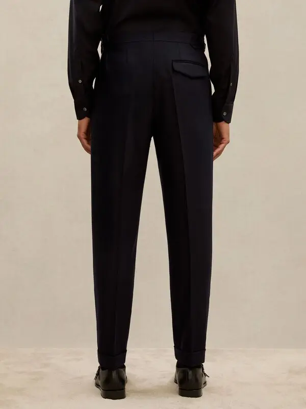 REISS Atelier Wool Tapered Trousers