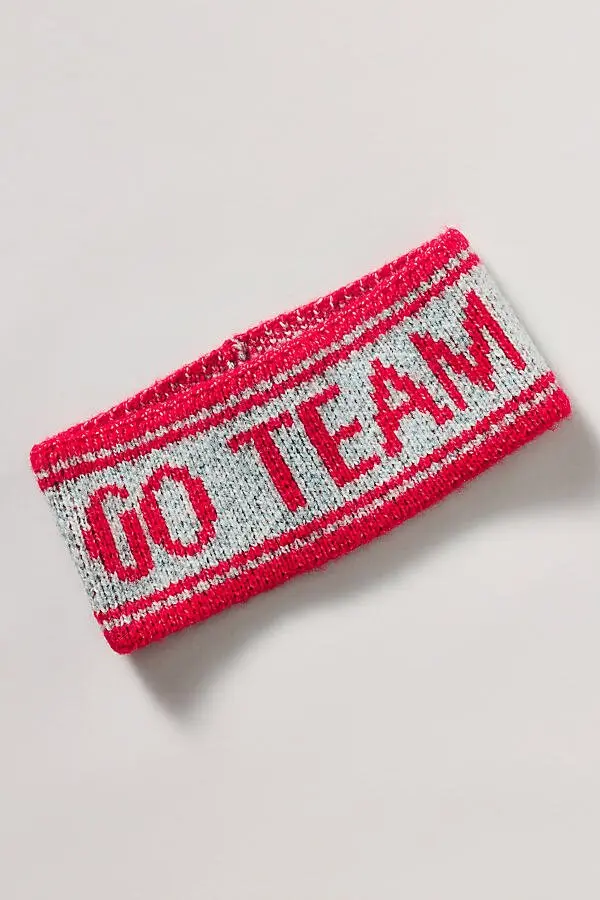 Anthropologie Sporty Knit Headband - Go Team