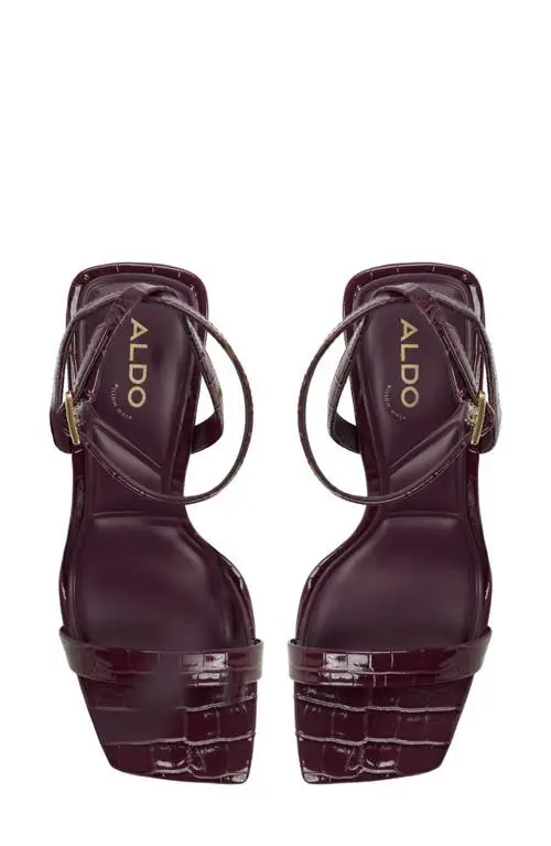 Aldo Azzira Ankle Strap Sandal - Bordo