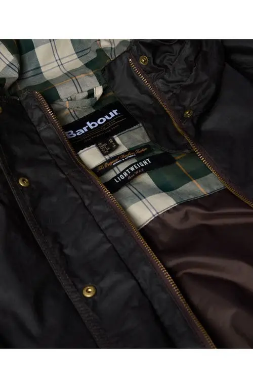 Barbour Hollies Waxed Jacket - Rustic/ancient Tartan