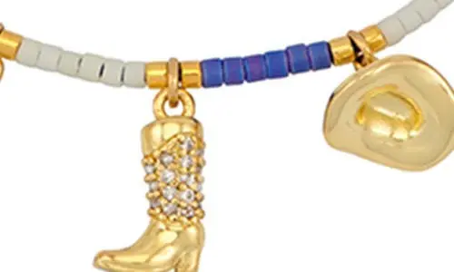 Estée Lauder Cowboy Charm Beaded Slider Bracelet