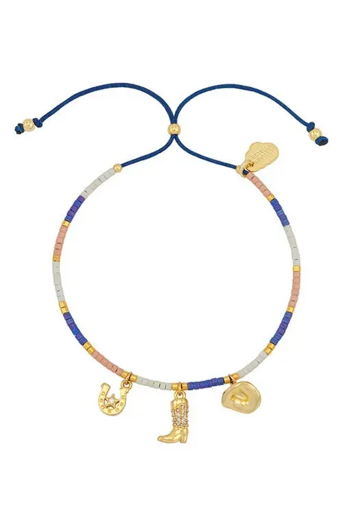 Estée Lauder Cowboy Charm Beaded Slider Bracelet