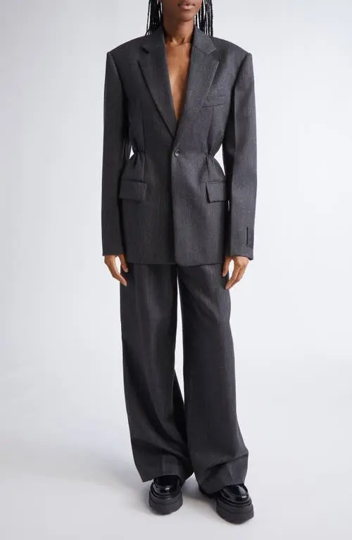 Alexander Wang Oversized Wool Gabardine Blazer