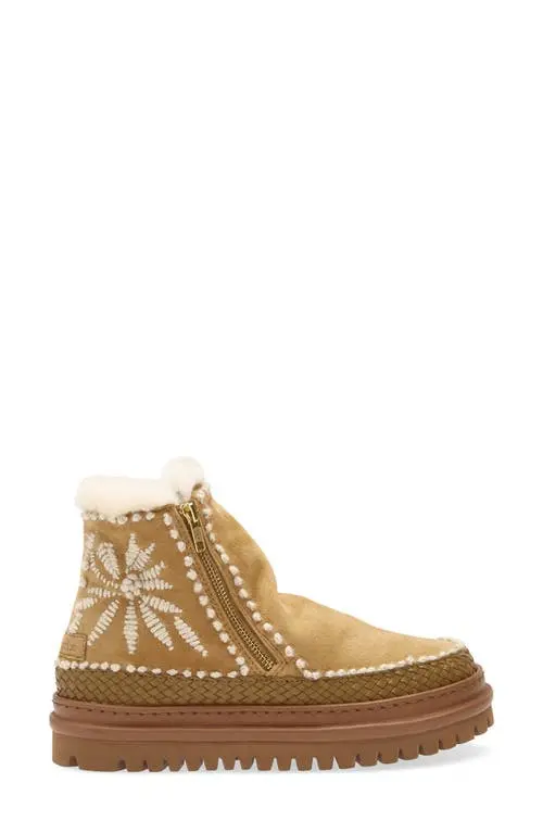 LAIDBACK LONDON Setsu 4.0 Genuine Shearling Lined Ankle Boot - Brown/neutral