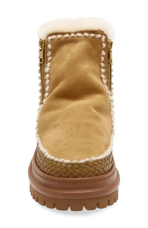 LAIDBACK LONDON Setsu 4.0 Genuine Shearling Lined Ankle Boot - Brown/neutral