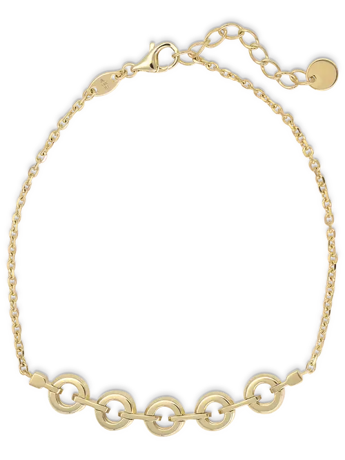 DEVATA 14k Gold Cable Link Chain Bracelet