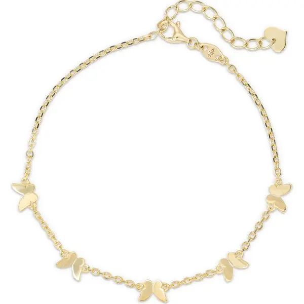 DEVATA Butterfly Chain Bracelet In 14k Gold - Yellow Gold
