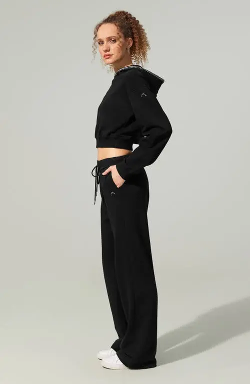 Lilysilk Seamflow Poise Pullover Hoodie - Black