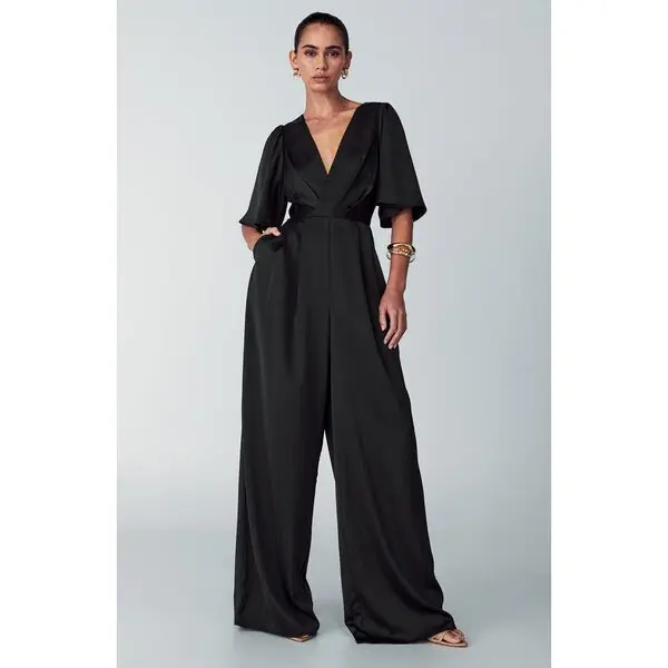WILLA Omaha Wide-leg Jumpsuit - Black