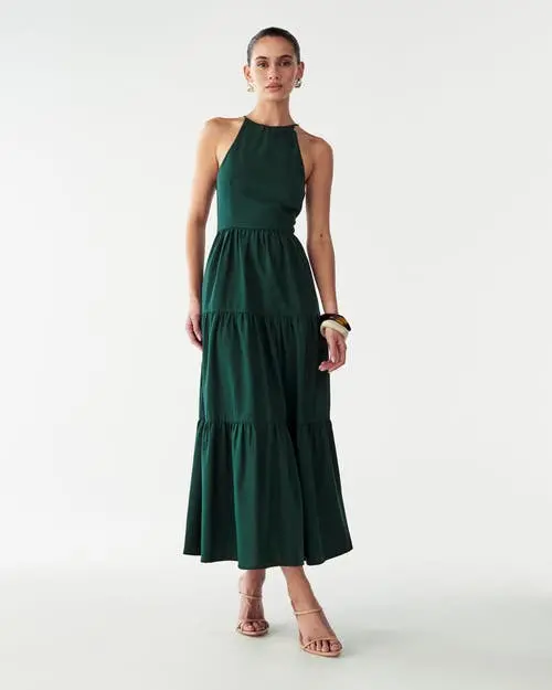 WILLA Aquila Maxi Dress - Emerald
