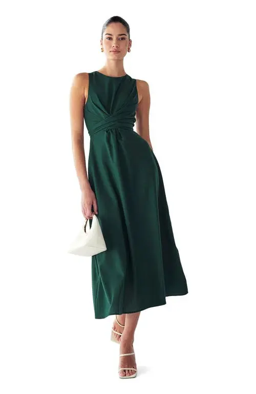 WILLA Revival Midi Dress - Emerald