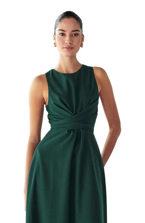 WILLA Revival Midi Dress - Emerald