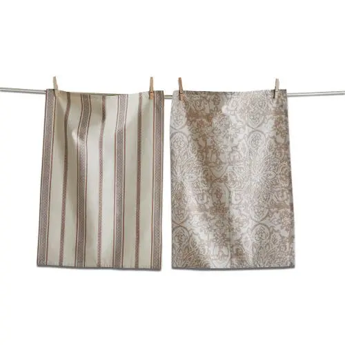 TAG Starflower Multicolor Cotton Dishtowel Set Of 2 For Kitchen - Multicolored