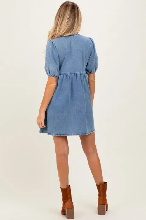 PINKBLUSH Double Front Tie Maternity Dress