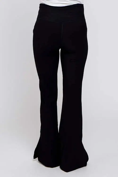 PINKBLUSH V-waist Ribbed Bootcut Maternity Leggings