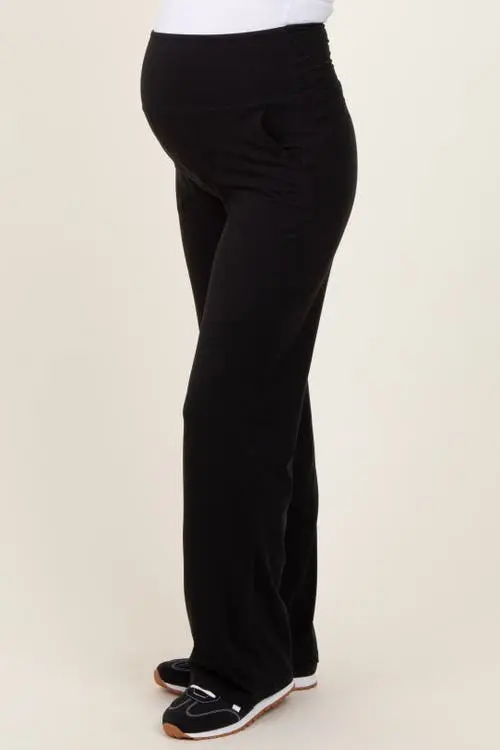 PINKBLUSH Straight Leg Maternity Yoga Pants