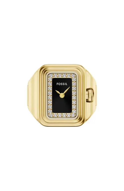 Fossil Raquel Ring Watch - Gold Black
