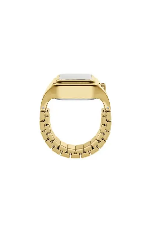 Fossil Raquel Ring Watch - Gold Green