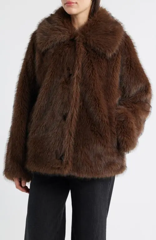 Bernardo Ellery Faux Fur Coat