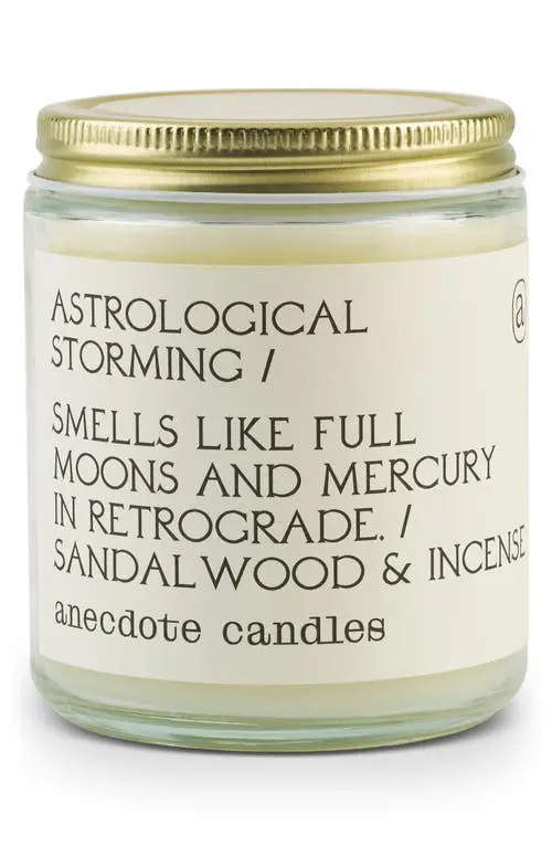 ANECDOTE CANDLES Astrological Storming Candle - Cream