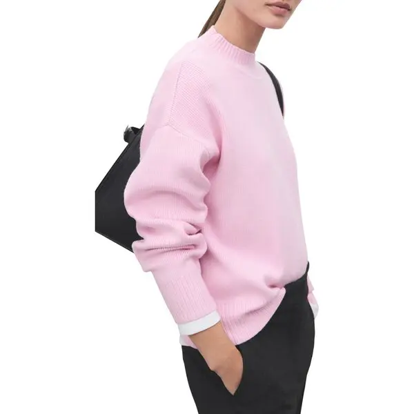 Mango Rino Mock Neck Sweater - Pink