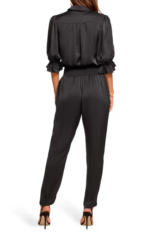Ramy Brook Dina Satin Jumpsuit