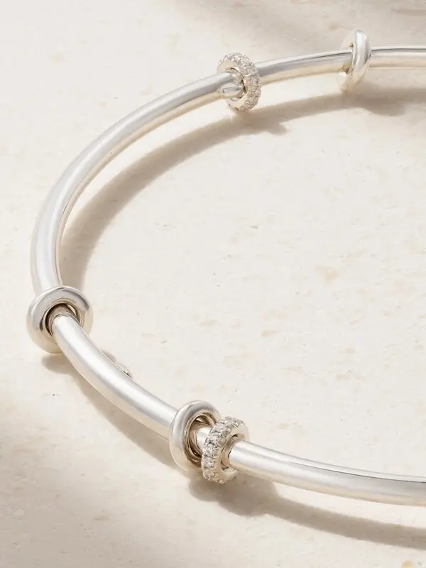 SPINELLI KILCOLLIN Kini Sterling Diamond Bangle