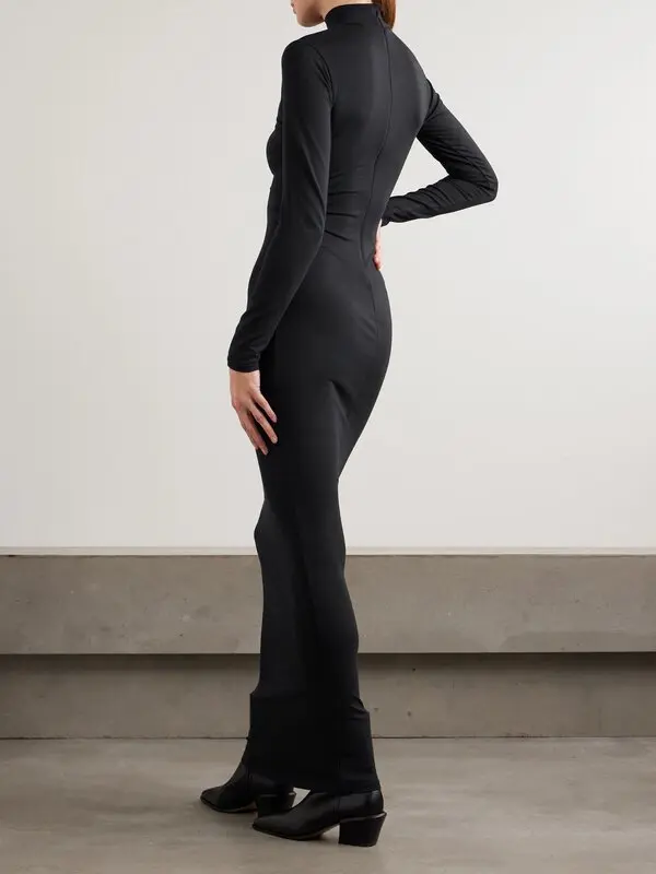 SKIMS Smooth Layers Turtleneck Long Dress - Black