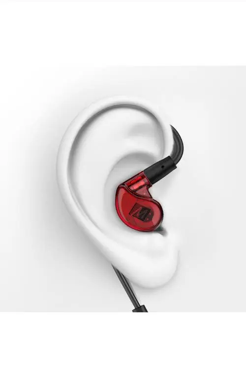 MEE AUDIO M6 Pro Noise-isolating Musician's In-ear Monitors - Red