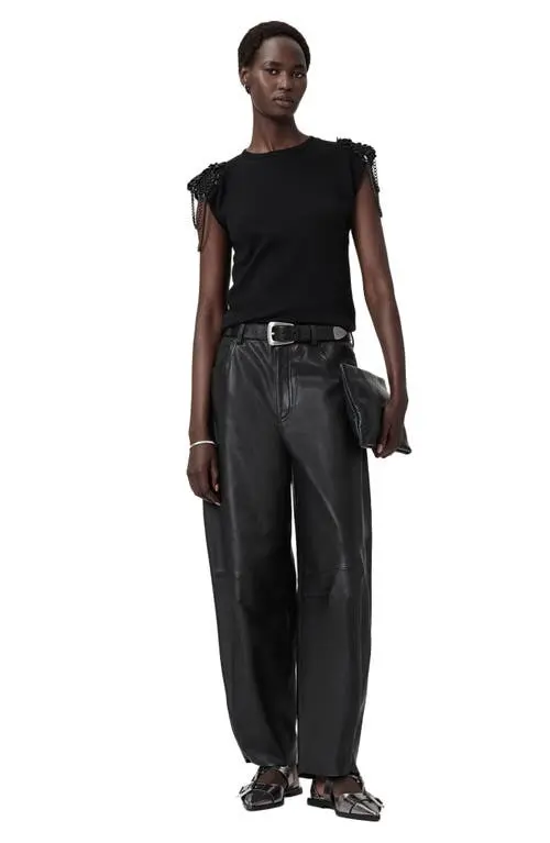 ALLSAINTS Shona Beaded Sleeveless Top