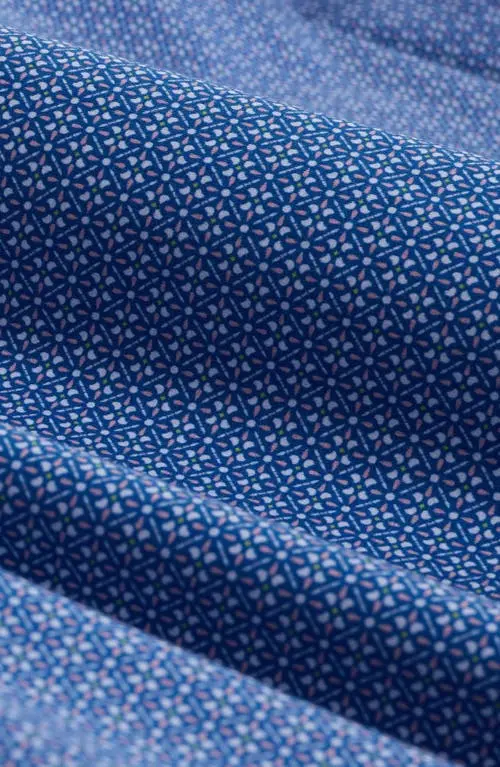 Bugatchi Devon Ooohcotton® Mosaic Print Button-up Shirt - Thistle