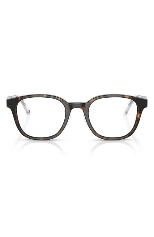 Emporio Armani 49mm Phantos Eyeglasses - Havana/demo Lens