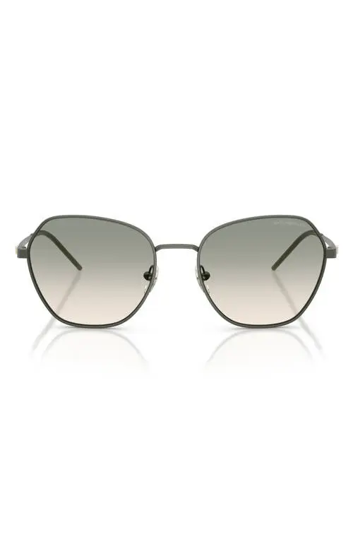 Emporio Armani 55mm Irregular Sunglasses - Agave/brown Gradient Green