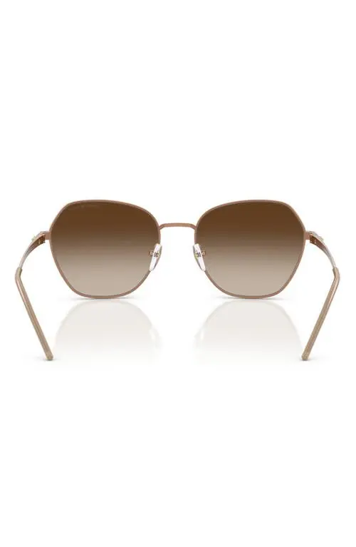 Emporio Armani 55mm Irregular Sunglasses - Matte Tundra/brown Gradient