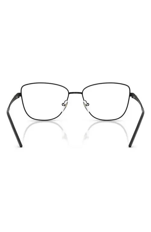 Emporio Armani 55mm Irregular Optical Glasses - Matte Black/demo Lens