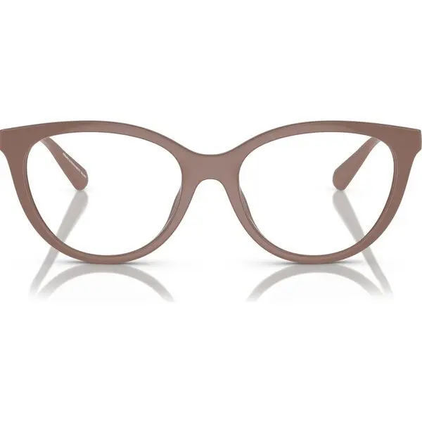 Emporio Armani 53mm Cat Eye Optical Glasses - Shiny Havana/clear