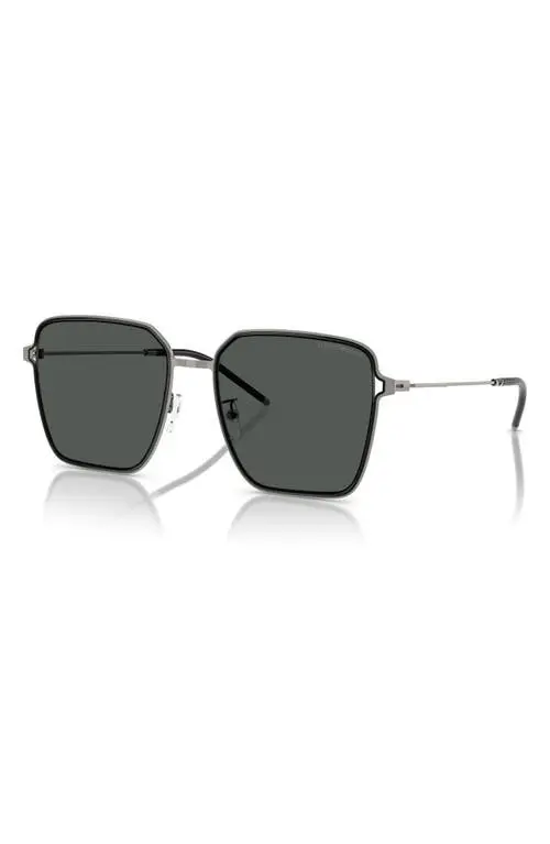 Emporio Armani 57mm Square Full Rim Sunglasses