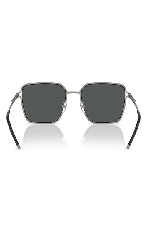 Emporio Armani 57mm Square Full Rim Sunglasses