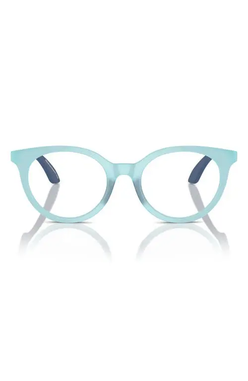 Emporio Armani 47mm Phantos Optical Eyeglasses - Opaline Azure/demo Lens