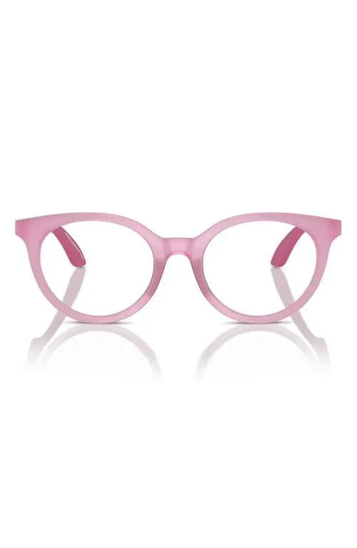 Emporio Armani 47mm Phantos Optical Eyeglasses - Shiny Pink/demo Lens