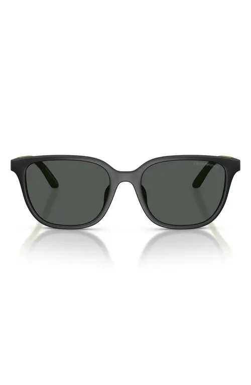 Emporio Armani 49mm Pillow Sunglasses - Matte Black/dark Grey