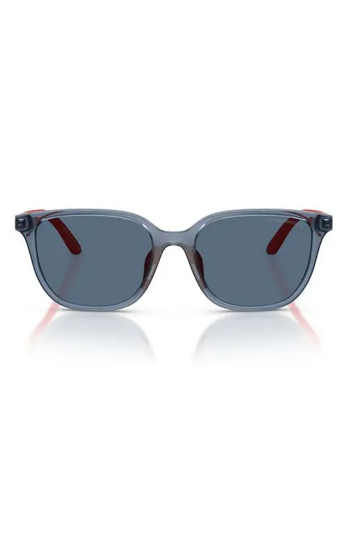 Emporio Armani 49mm Pillow Sunglasses - Transparent Blue/dark Blue