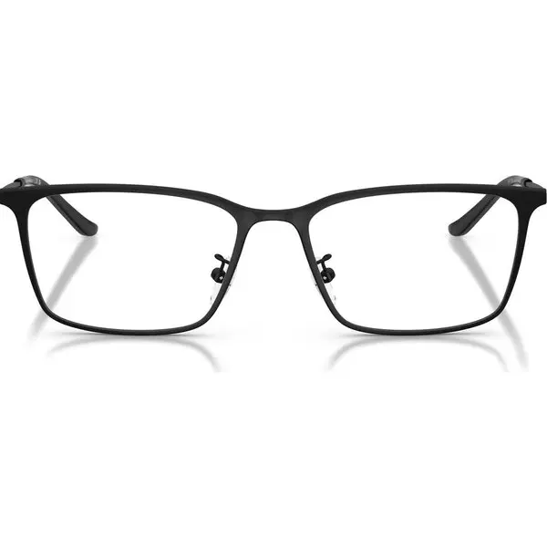 Emporio Armani 55mm Pillow Optical Glasses - Matte Black/demo Lens