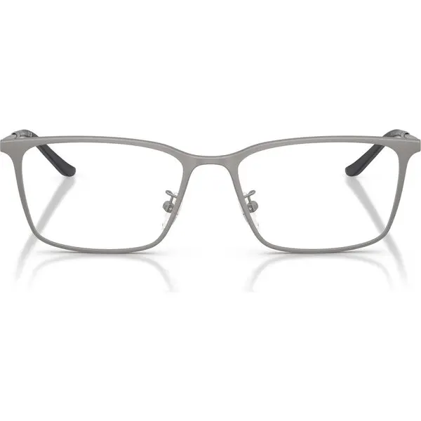 Emporio Armani 55mm Pillow Optical Glasses - Matte Gunmetal/demo Lens