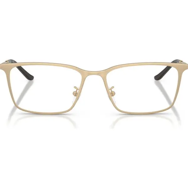 Emporio Armani 55mm Pillow Optical Glasses - Pale Gold/demo Lens