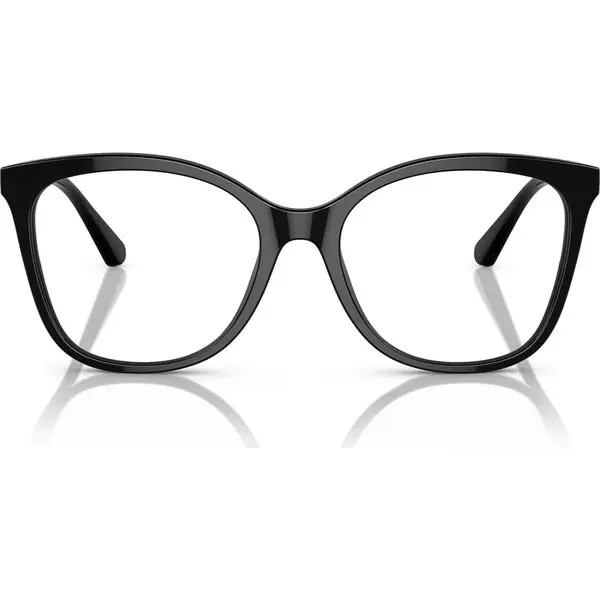 Emporio Armani 54mm Square Eyeglasses - Shiny Black/demo Lens