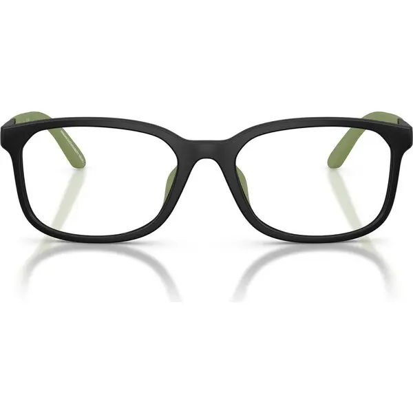 Emporio Armani 49mm Pillow Eyeglasses - Matte Black/demo Lens