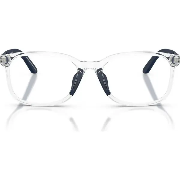 Emporio Armani 49mm Pillow Eyeglasses - Shiny Crystal/demo Lens